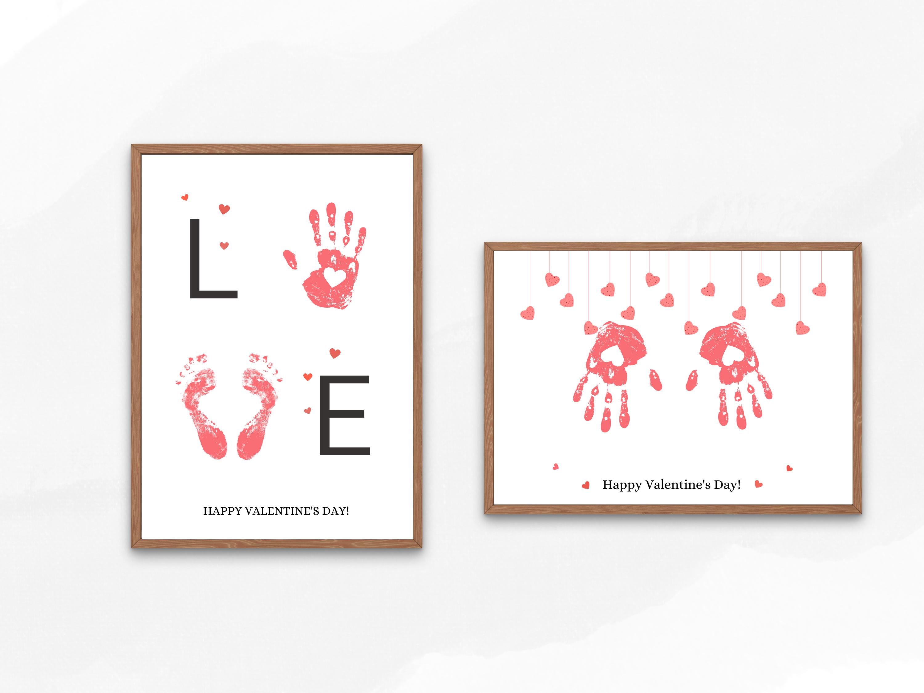 Valentine Day Handprint Craft Bundle, Valentine Craft for Kids Toddlers ...