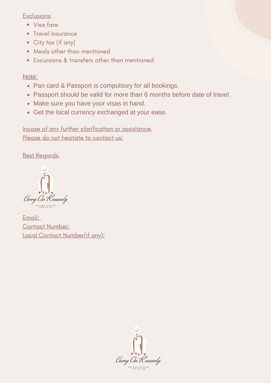 Simple Travel Planner Template - Etsy