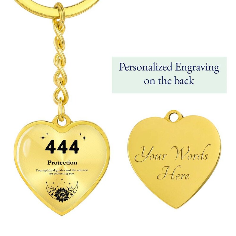 444 Angel Number Keychain Angel Number Car Keychain Numbers - Etsy