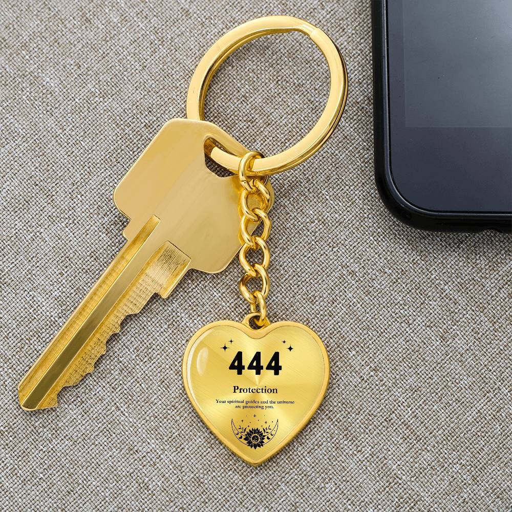 444 Angel Number Keychain Angel Number Car Keychain Numbers - Etsy