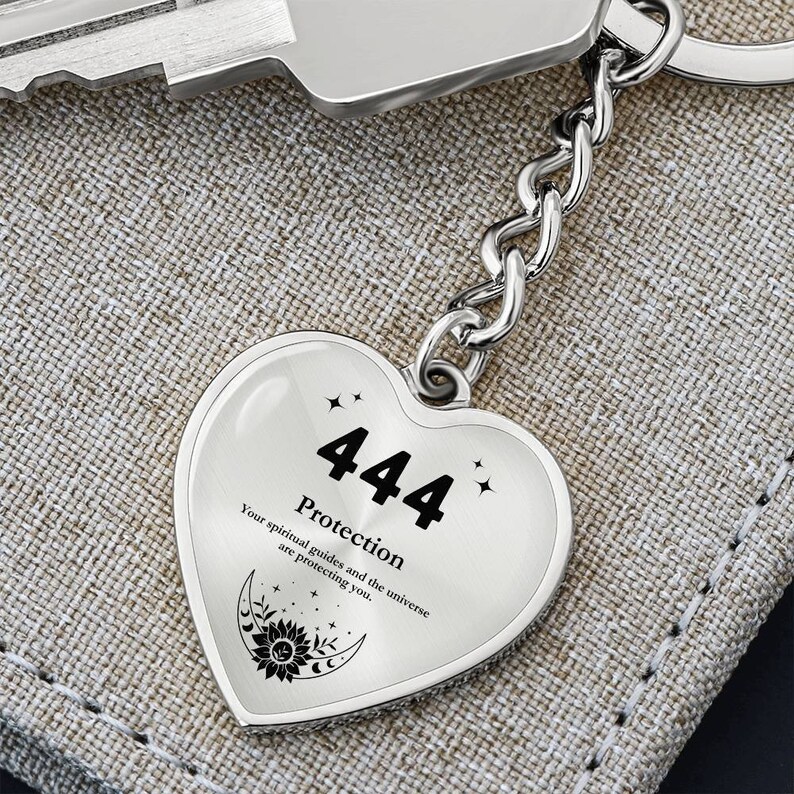 444 Angel Number Keychain Angel Number Car Keychain Numbers - Etsy