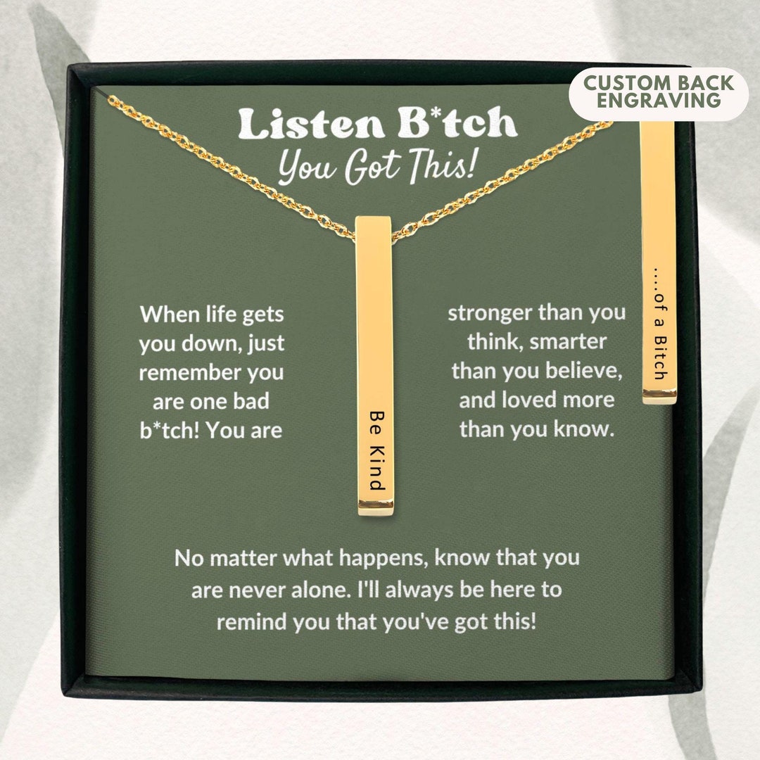 Be Kind Necklace: Hidden Message Stainless Steel Pendant, Encouragement ...