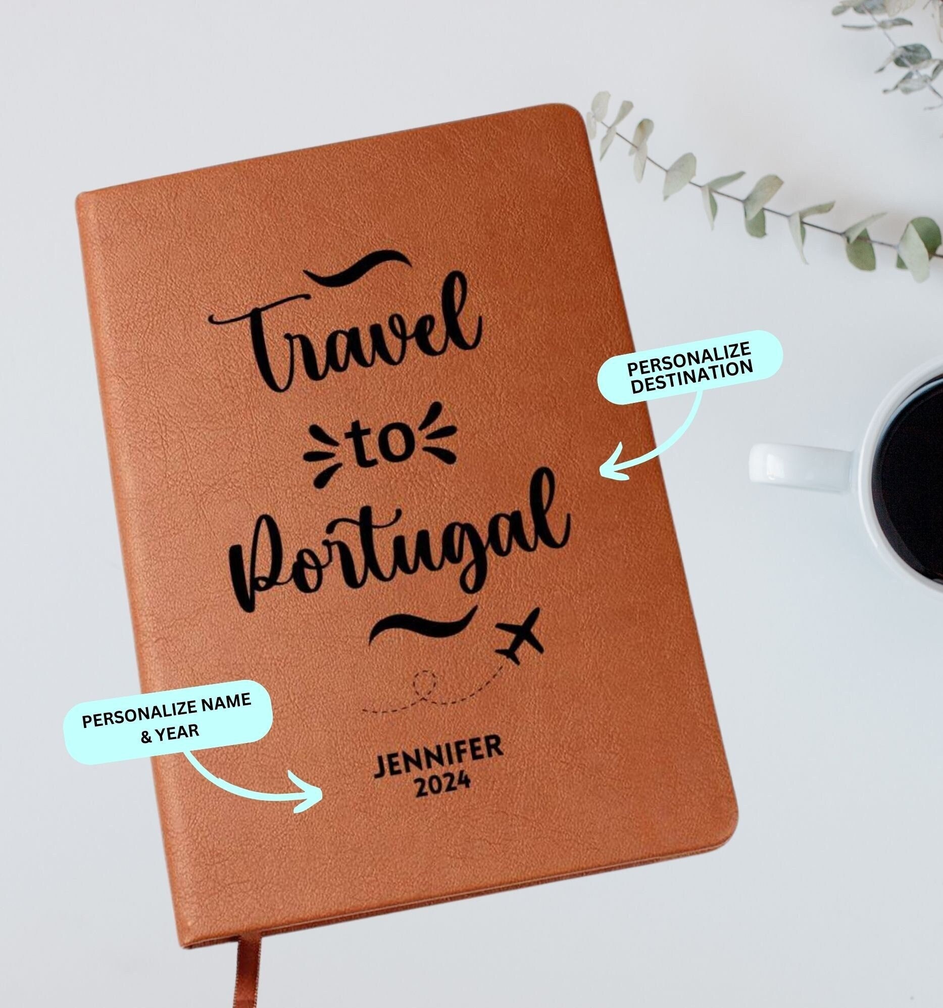 Personalized Leather Travel Journal Notebook, Travel Notebook ...