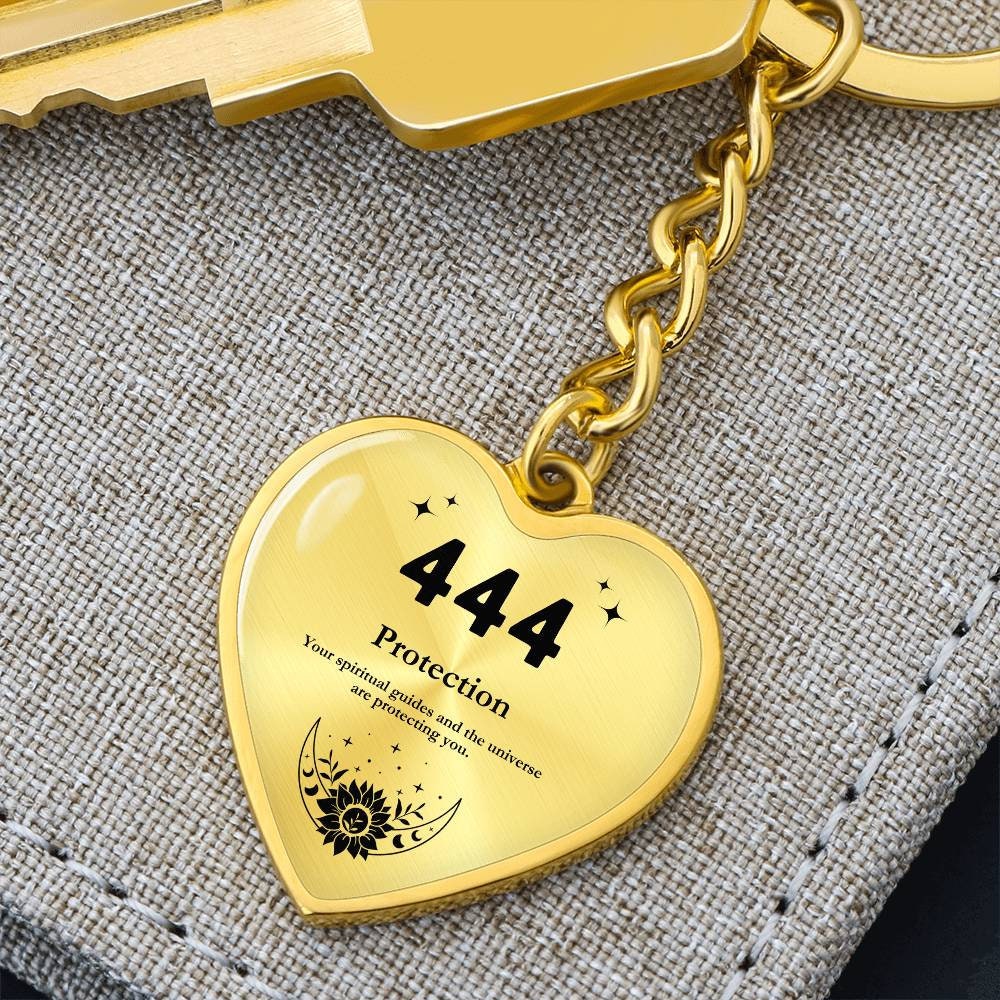 444 Angel Number Keychain Angel Number Car Keychain Numbers - Etsy