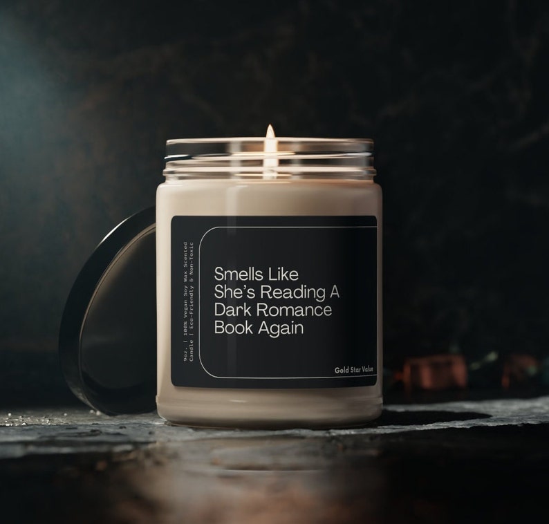 Smells Like She's Reading A Dark Romance Book Again Candle, Girlfriend ...