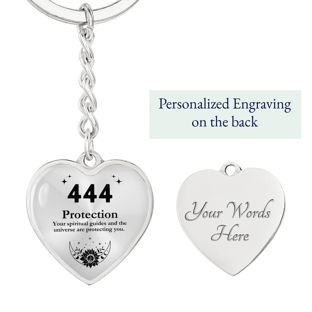 444 Angel Number Keychain, Angel Number Car Keychain, Numbers Keychain ...