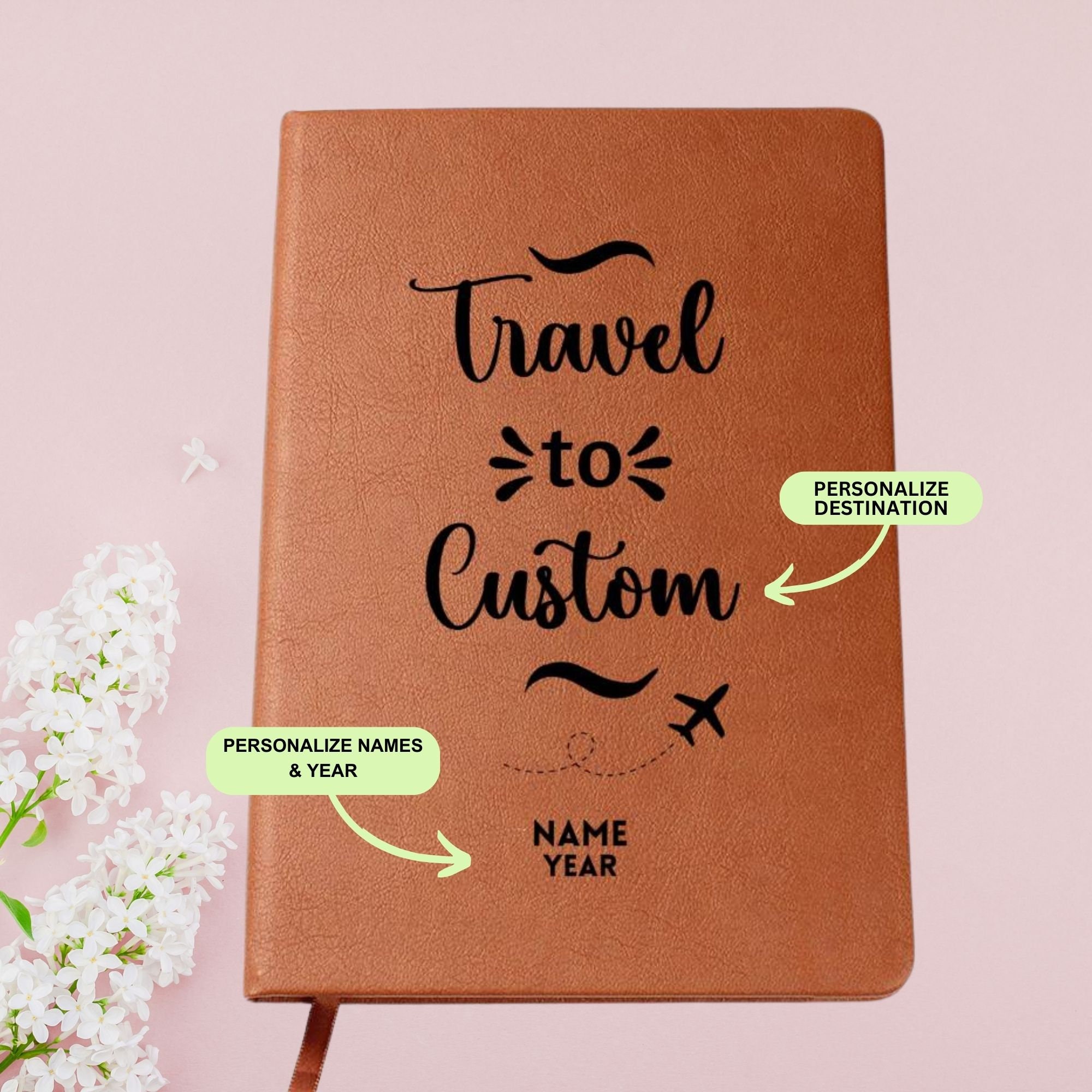 Personalized Leather Travel Journal Notebook, Travel Notebook ...