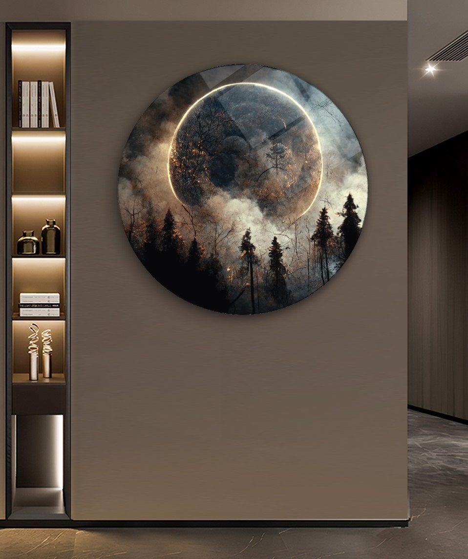 Glass Painting Wall Art, Home Decor, Housewarming Gift, Wall Hangings ...