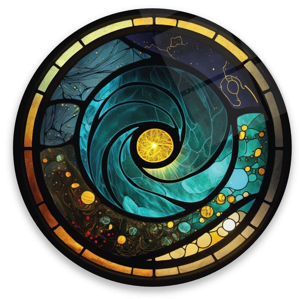 Stained Glass Abstract Wall Art - Etsy