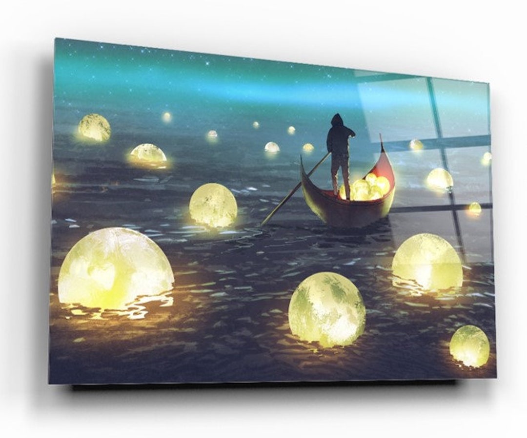 Abstract Glass Wall Art, Interior Design Ideas, Modern Wall Decor, Wall ...