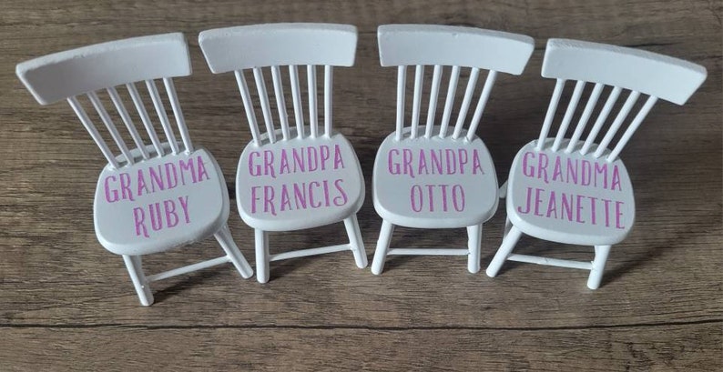 Mini Memory Chairs White Memory Chairs Wedding Memory Seats - Etsy