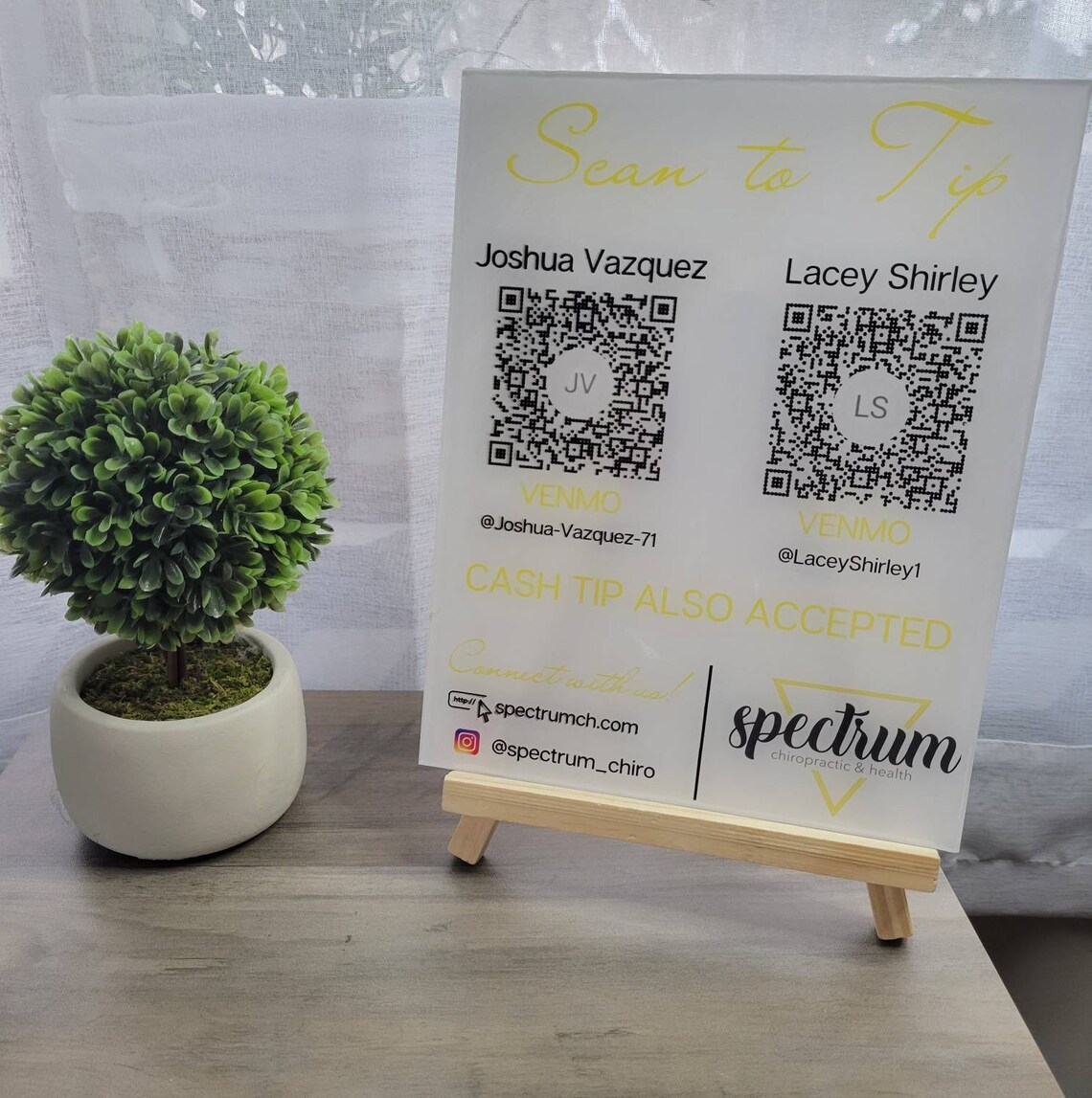 Scan to Pay Acrylic Sign, QR Code Display Sign, Customer's Scan QR Code ...