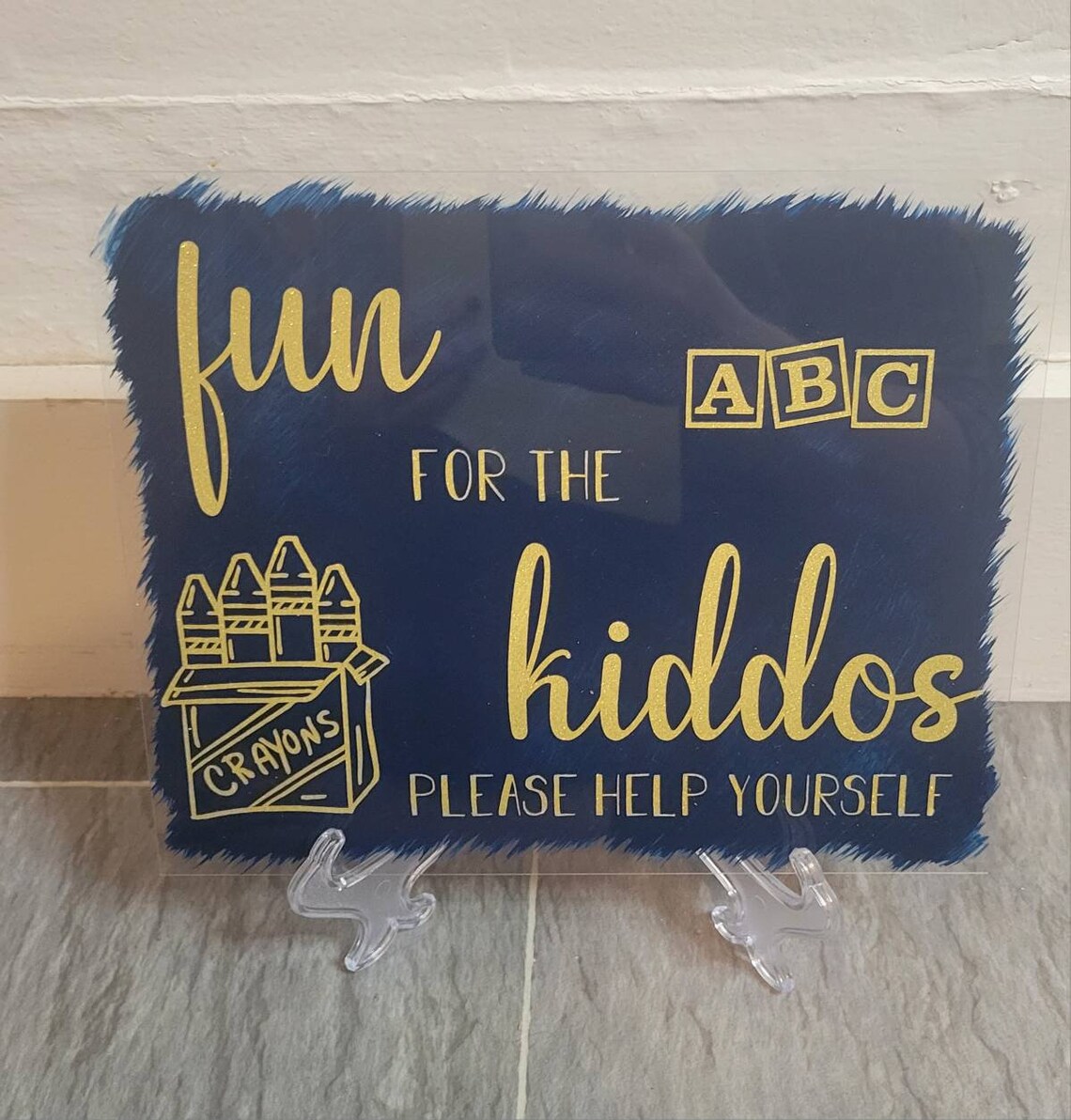 Wedding Kids Table Sign, Acrylic Kids Table Display, Fun for the Kiddos ...