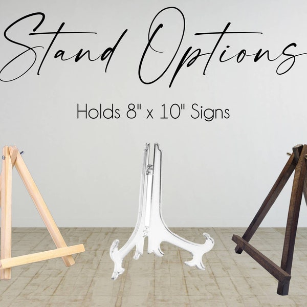 Wooden Stands for Small Signs - Etsy