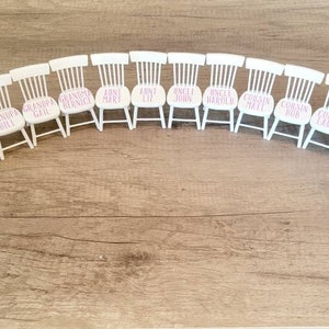 Mini Memory Chairs, White Memory Chairs, Wedding Memory Seats ...