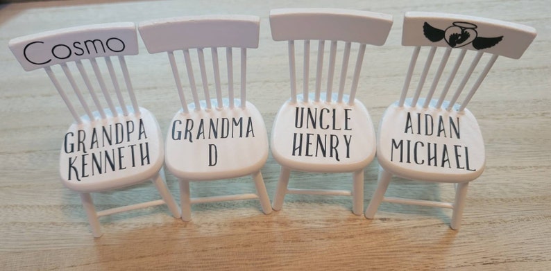 Mini Memory Chairs White Memory Chairs Wedding Memory Seats - Etsy