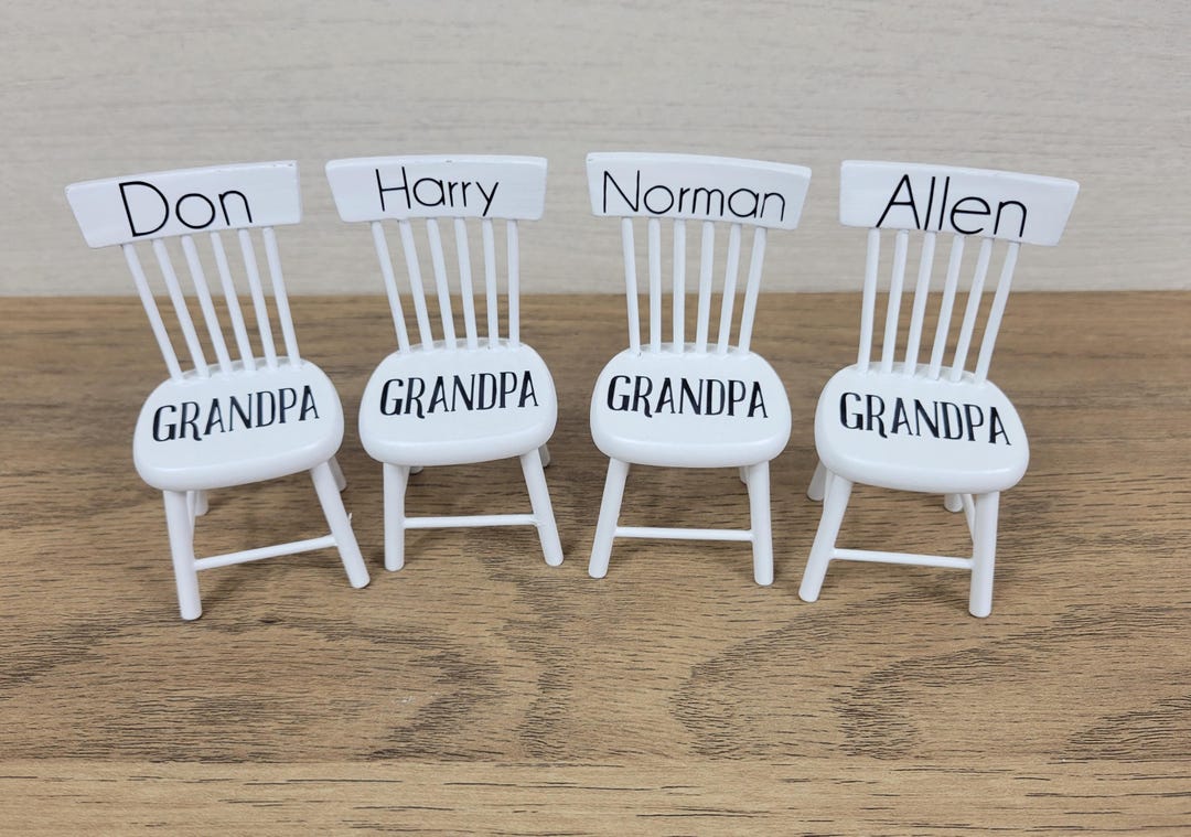 Mini Memory Chairs, White Memory Chairs, Wedding Memory Seats ...