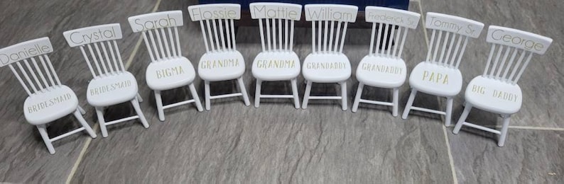 Mini Memory Chairs White Memory Chairs Wedding Memory Seats - Etsy