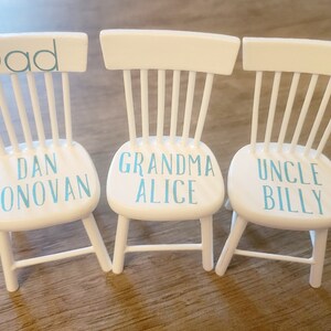 Mini Memory Chairs, White Memory Chairs, Wedding Memory Seats ...
