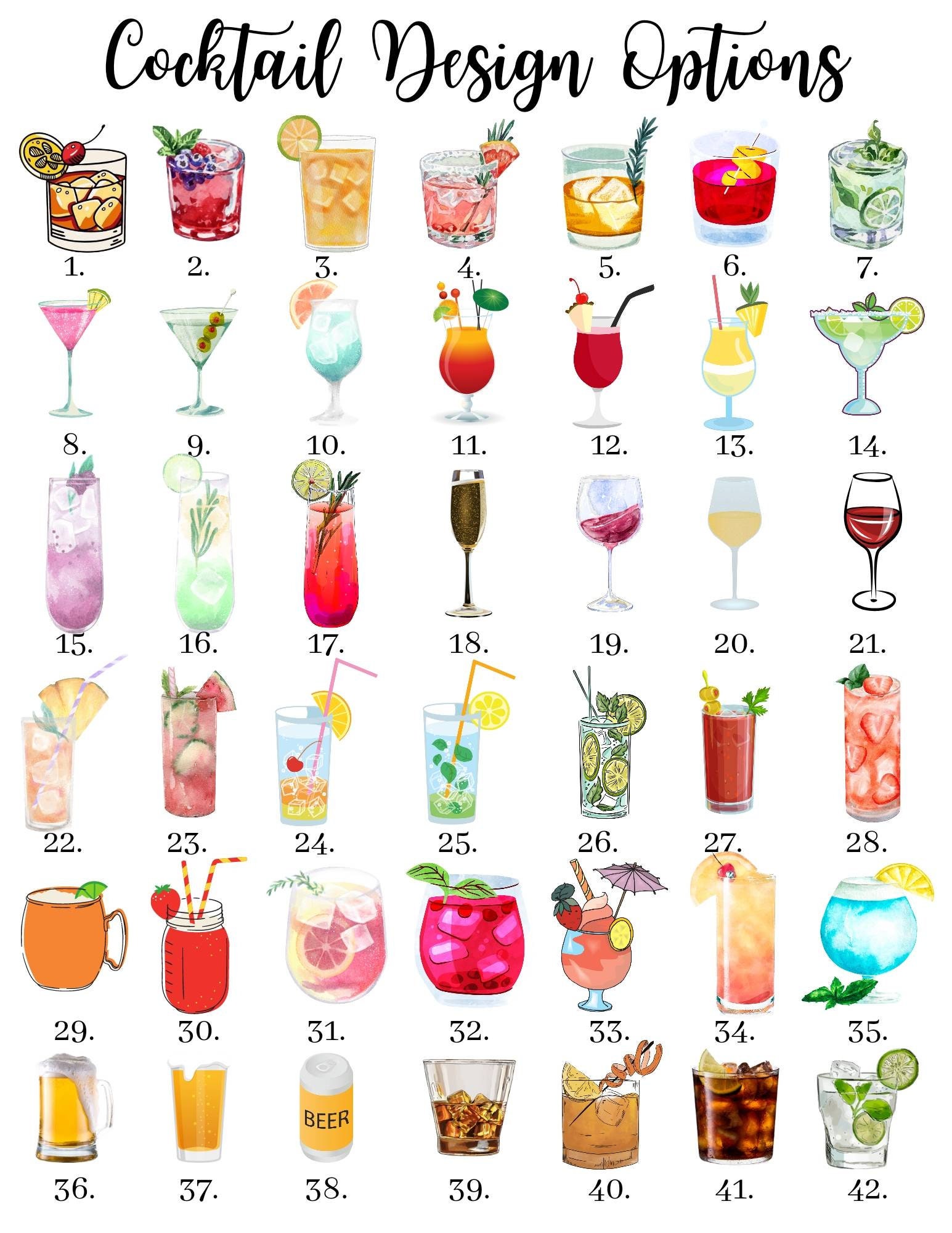 Pet Signature Drink Menu Dog Signature Cocktail Custom Pet - Etsy