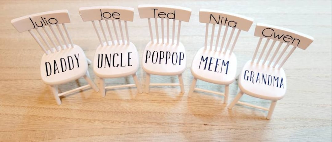 Mini Memory Chairs, White Memory Chairs, Wedding Memory Seats ...