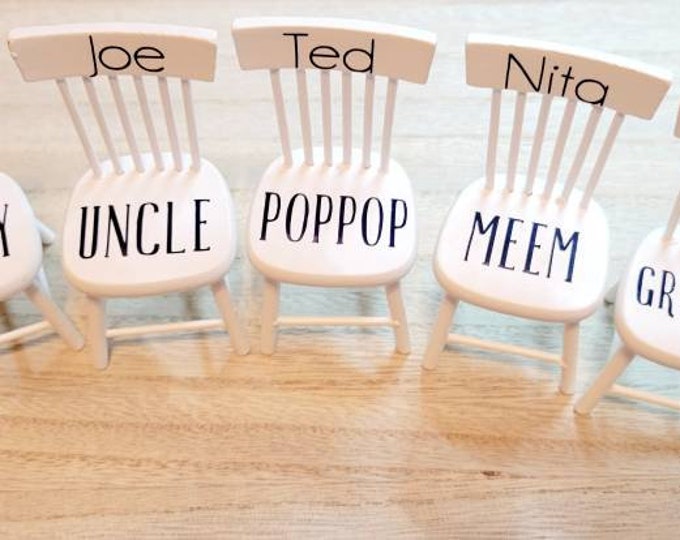 Mini Memory Chairs, White Memory Chairs, Wedding Memory Seats ...