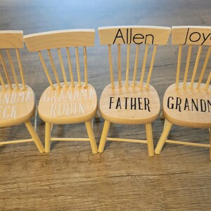 Mini Memory Chairs, White Memory Chairs, Wedding Memory Seats ...