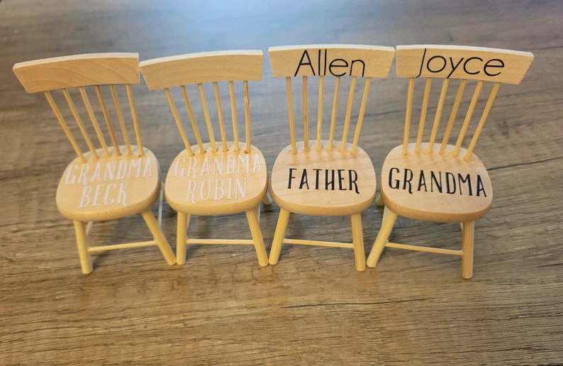 Mini Memory Chairs White Memory Chairs Wedding Memory Seats - Etsy