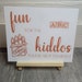 Wedding Kids Table Sign, Acrylic Kids Table Display, Fun for the Kiddos ...