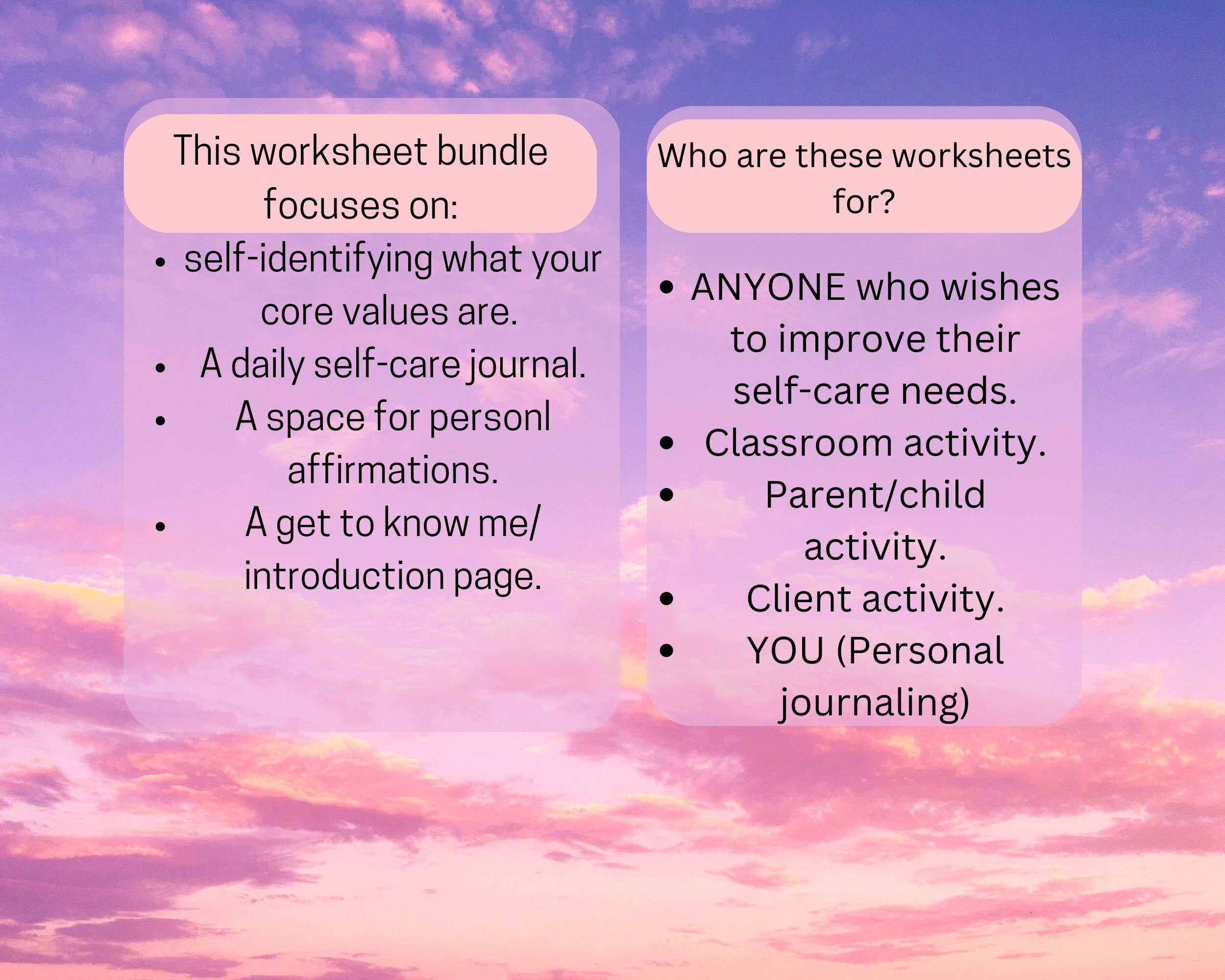 Self-love, Self-identifying Worksheets, Self-care, Self-esteem, Self ...