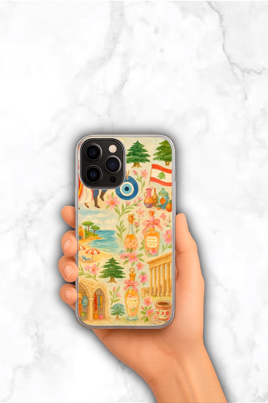 Lebanon Aesthetic iPhone Case – Collage Coquette Phone Case With ...