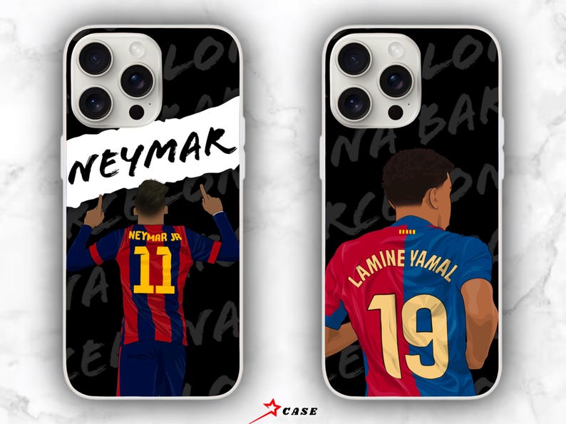 Neymar Jr & Lamine Yamal Barcelona Phone Case – Barça Football iPhone ...