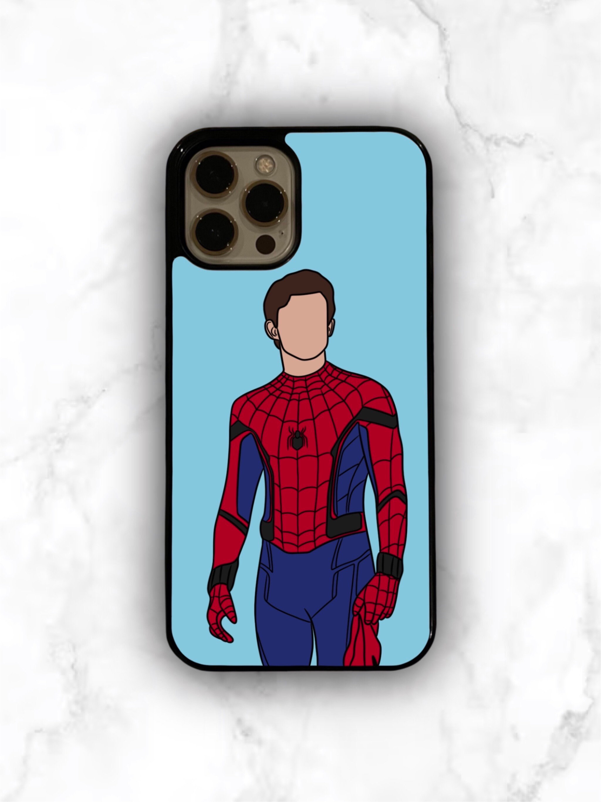 Spiderman Tom Holland Marvel, Superhero Phone Case iPhone XS, iPhone 14 ...