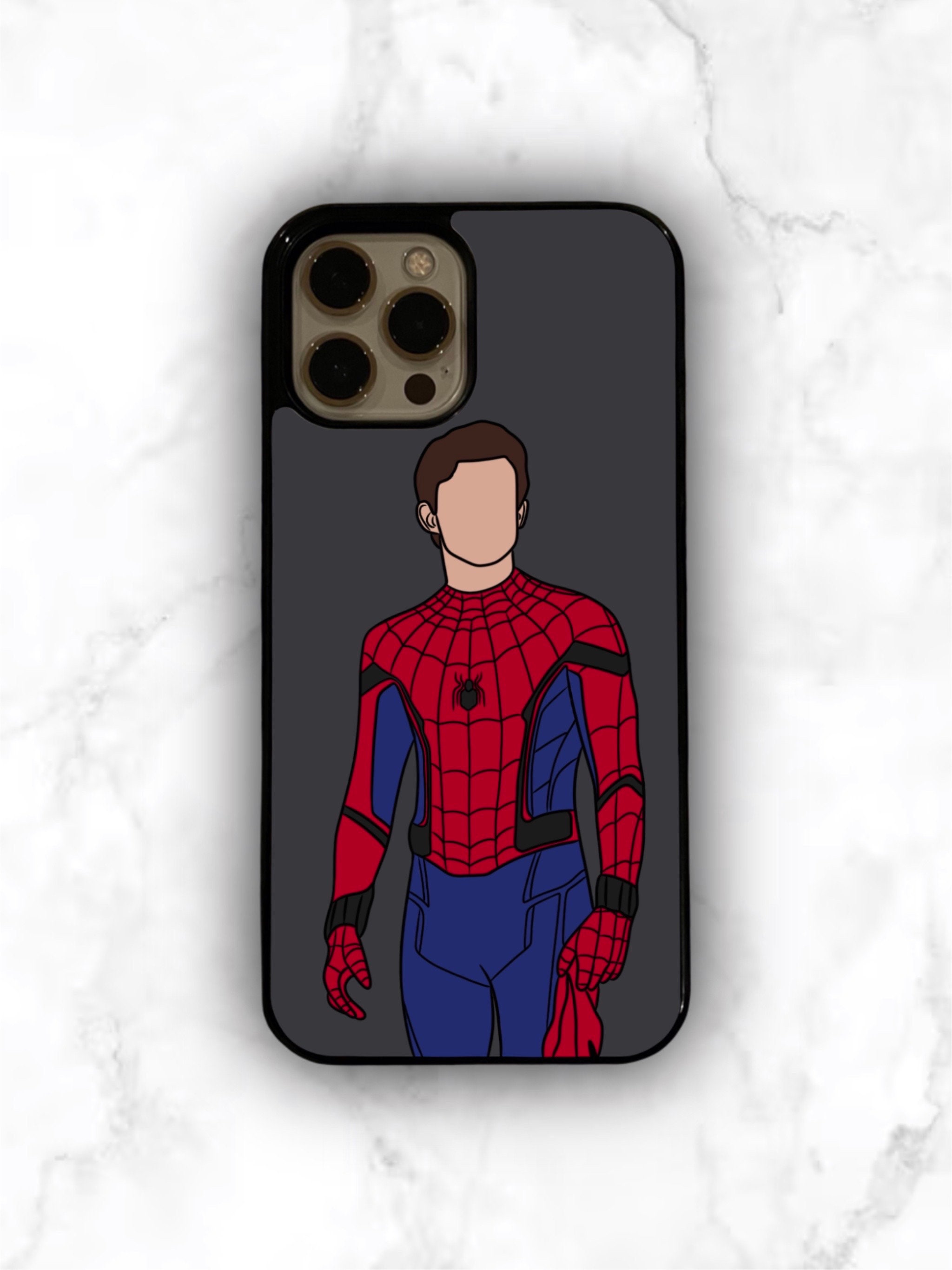 Spiderman Tom Holland Marvel, Superhero Phone Case iPhone XS, iPhone 14 ...