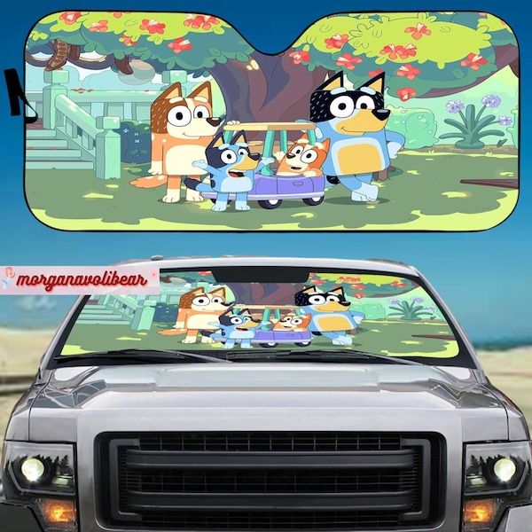 Bluey Dad Car Shade - Etsy