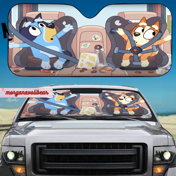 Bluey Car Shade - Etsy