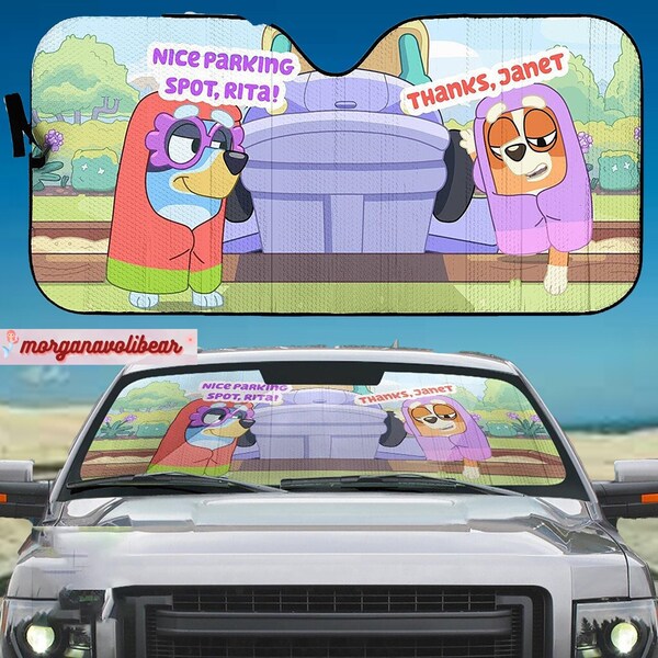 Bluey Car Shade - Etsy