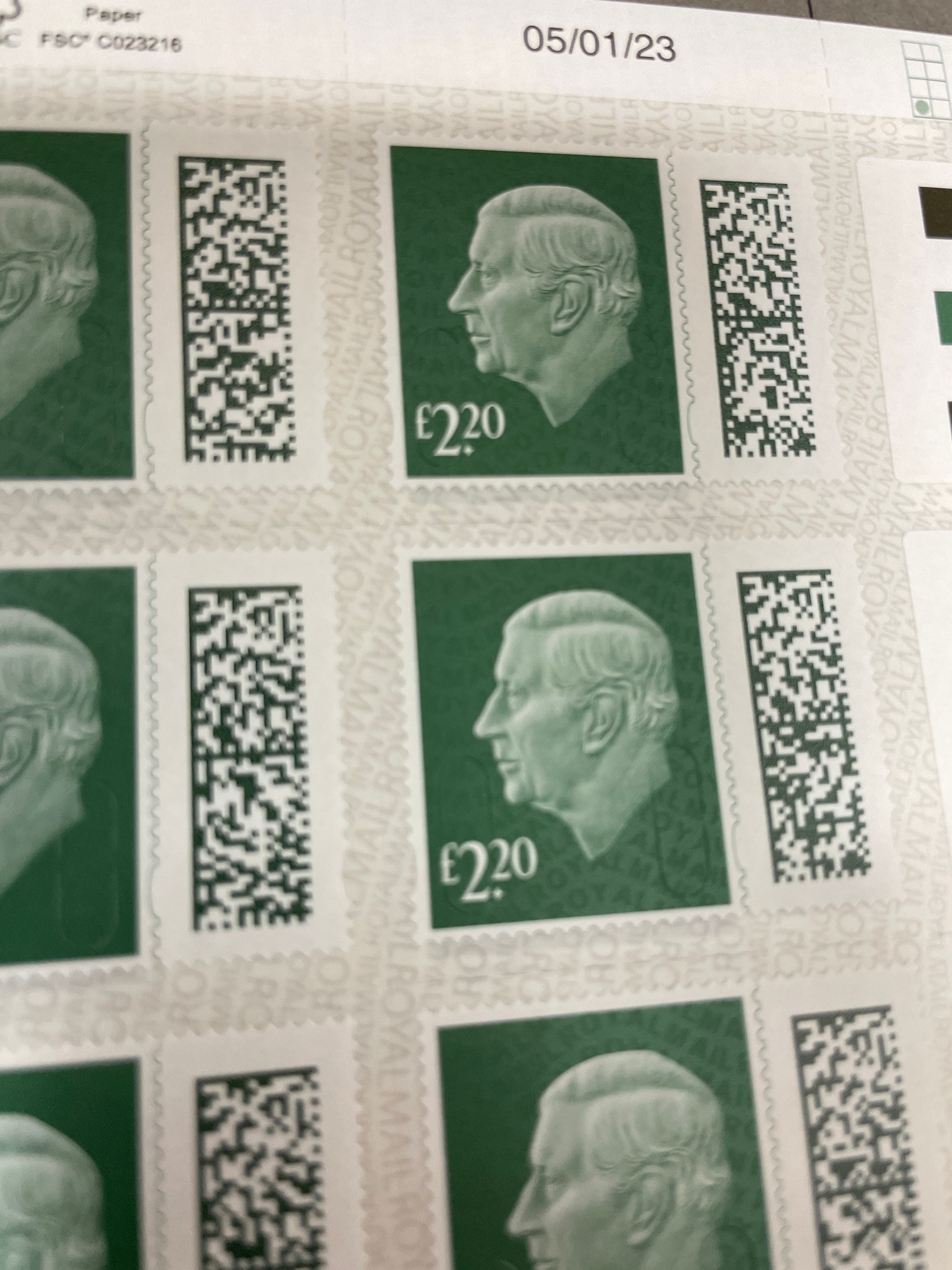 King Charles Lll 2.20 Stamp - Etsy
