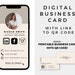 Digital Business Card With QR Code, Business Card, Interactive Business ...