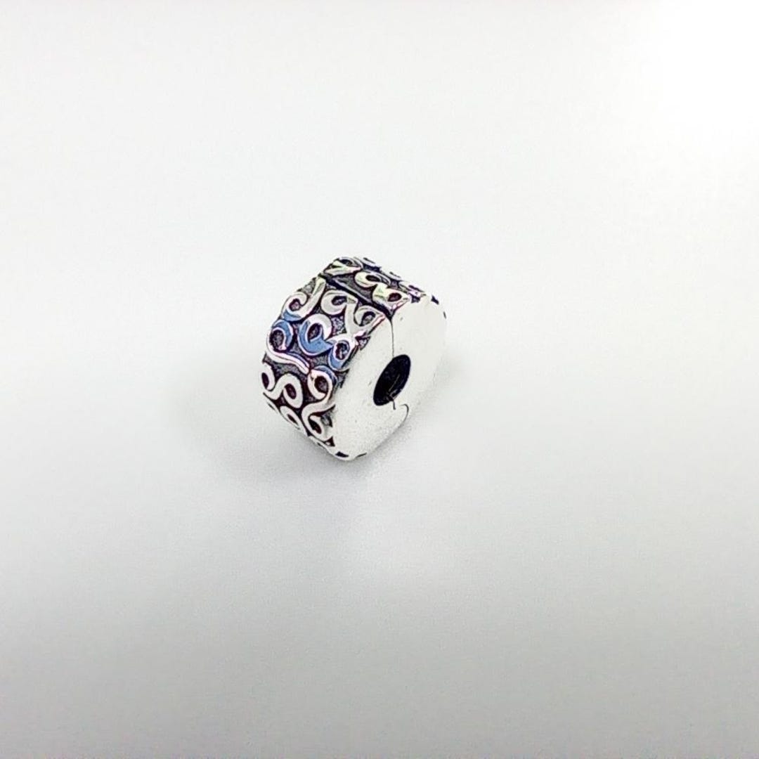 Pandora Silver Swirl Clip Charms - Etsy
