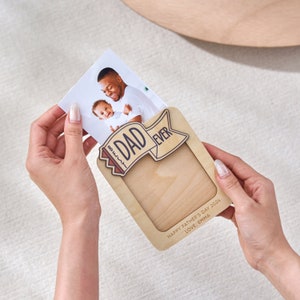 Best Dad Ever Father's Day Gift Frame Magnet, Custom Picture Frame ...