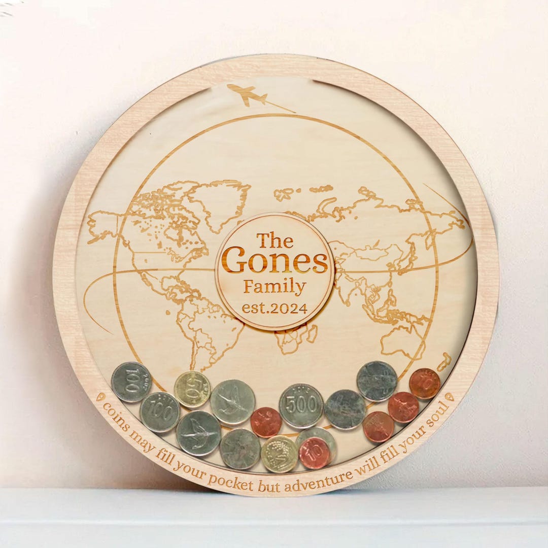 Customizes Travel Coin Holder, Personalized Travel Coin Holder, Travel ...