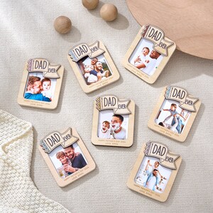 Best Dad Ever Father's Day Gift Frame Magnet, Custom Picture Frame ...