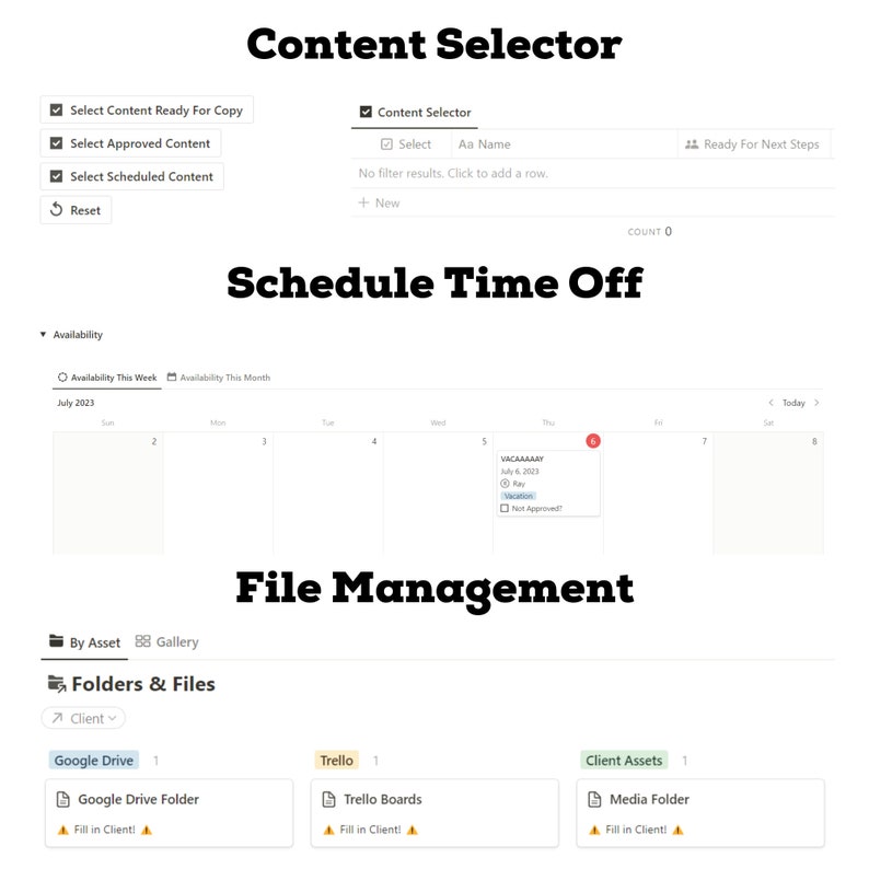 Content Agency Operating System, Digital Marketing Agency Template for Content Management ...