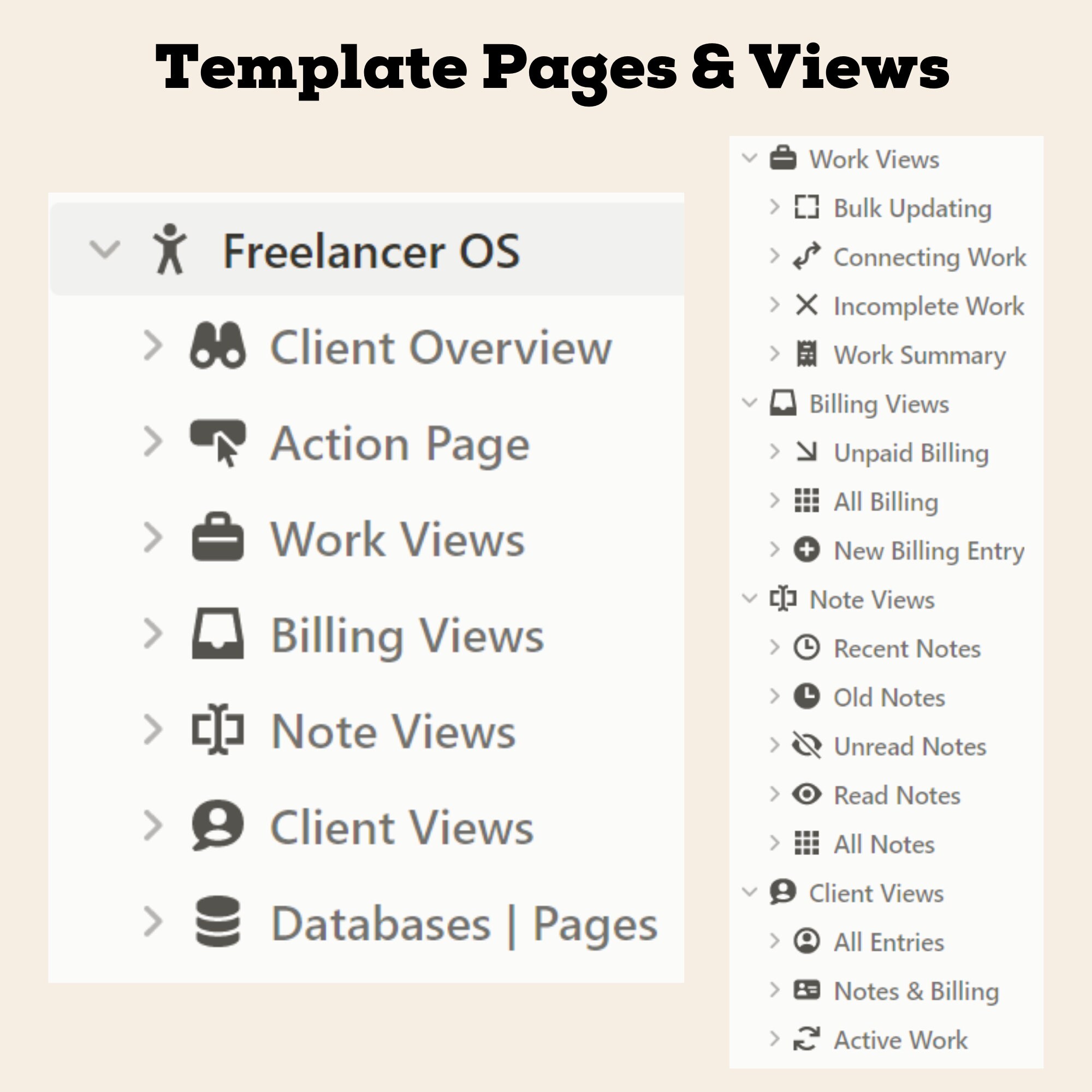 Operating Systems Notion Template Bundle Agency & Freelancer - Etsy
