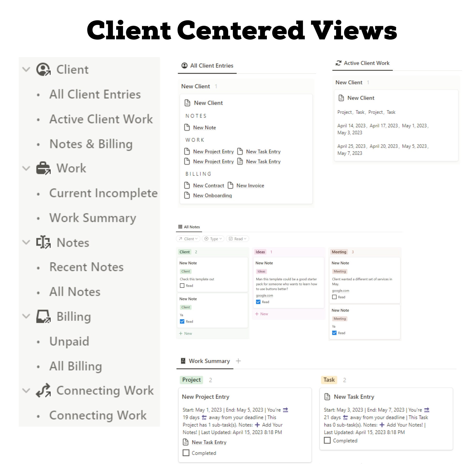 Freelancer Operating System Notion Template for Client Work Management, All-in-one Freelancer ...