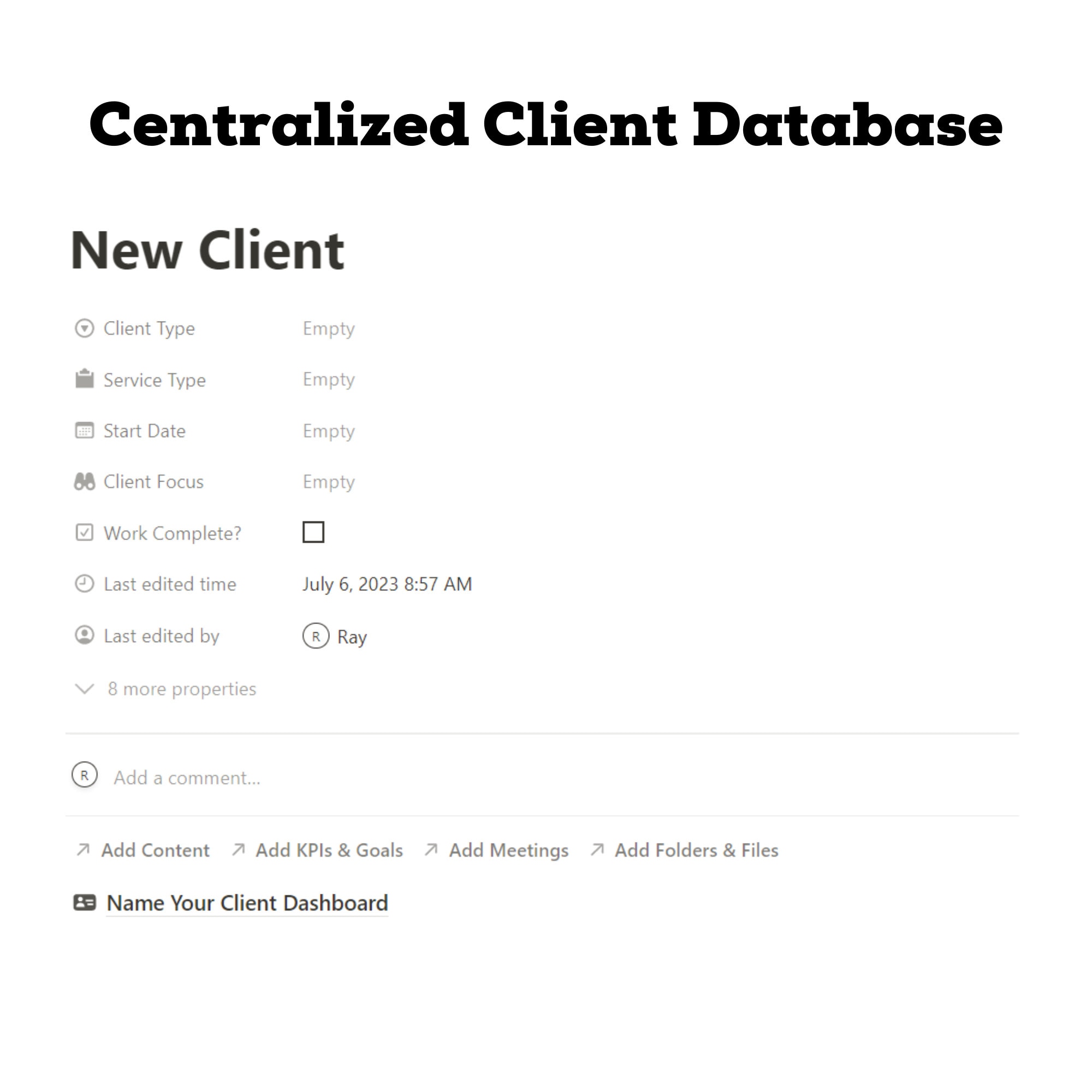 Content Agency Operating System, Digital Marketing Agency Template for Content Management ...