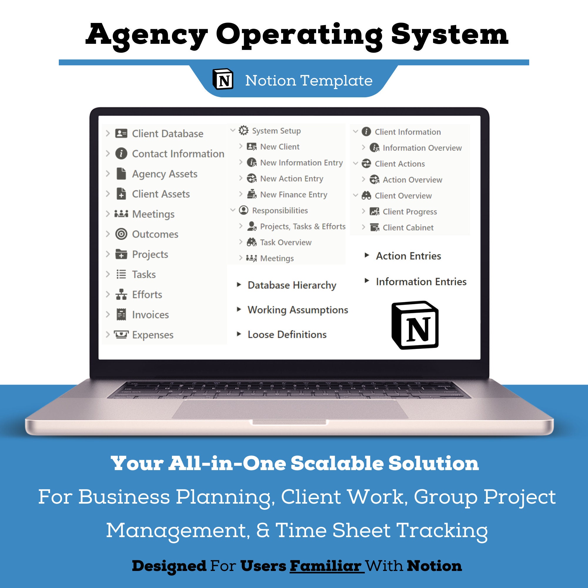 Operating Systems Notion Template Bundle, Agency & Freelancer Notion ...