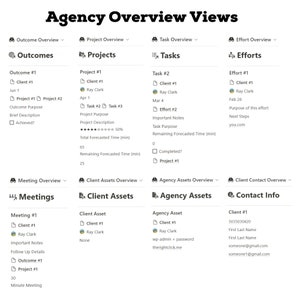 Agency Operating System Notion Template, Notion Business & Agency for Client Management, All in ...