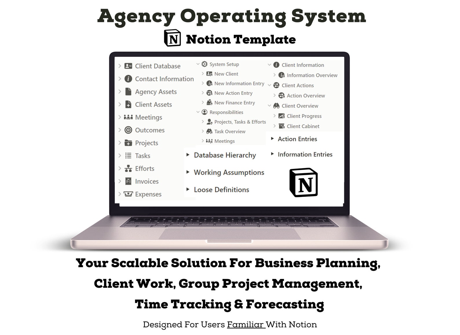 Agency Operating System Notion Template, Notion Business & Agency for Client Management, All in ...